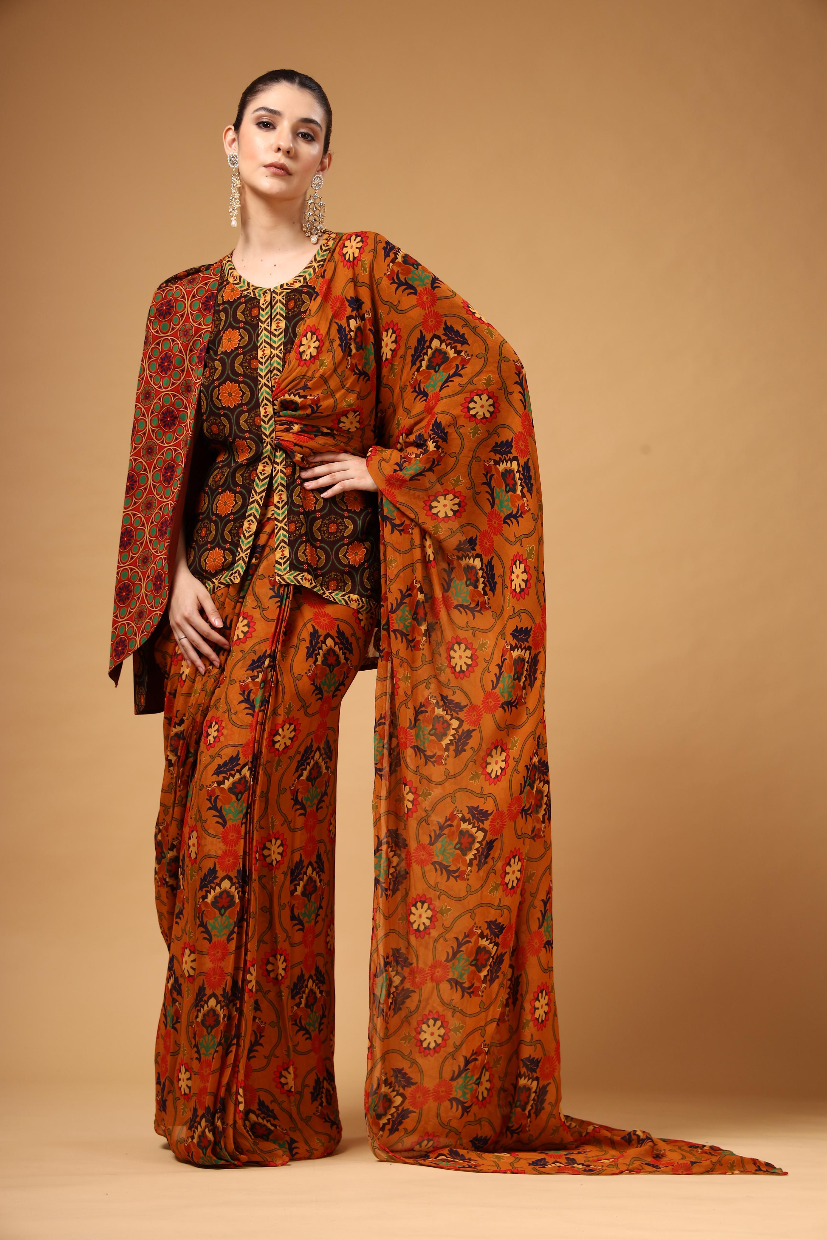 Ravya Drape Saree – Miku Kumar